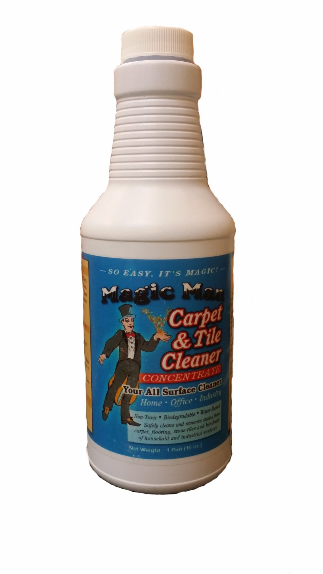 Magic Man Carpet & Tile Cleaner (concentrate) 16 oz. — CJ Miller Vacuum ...